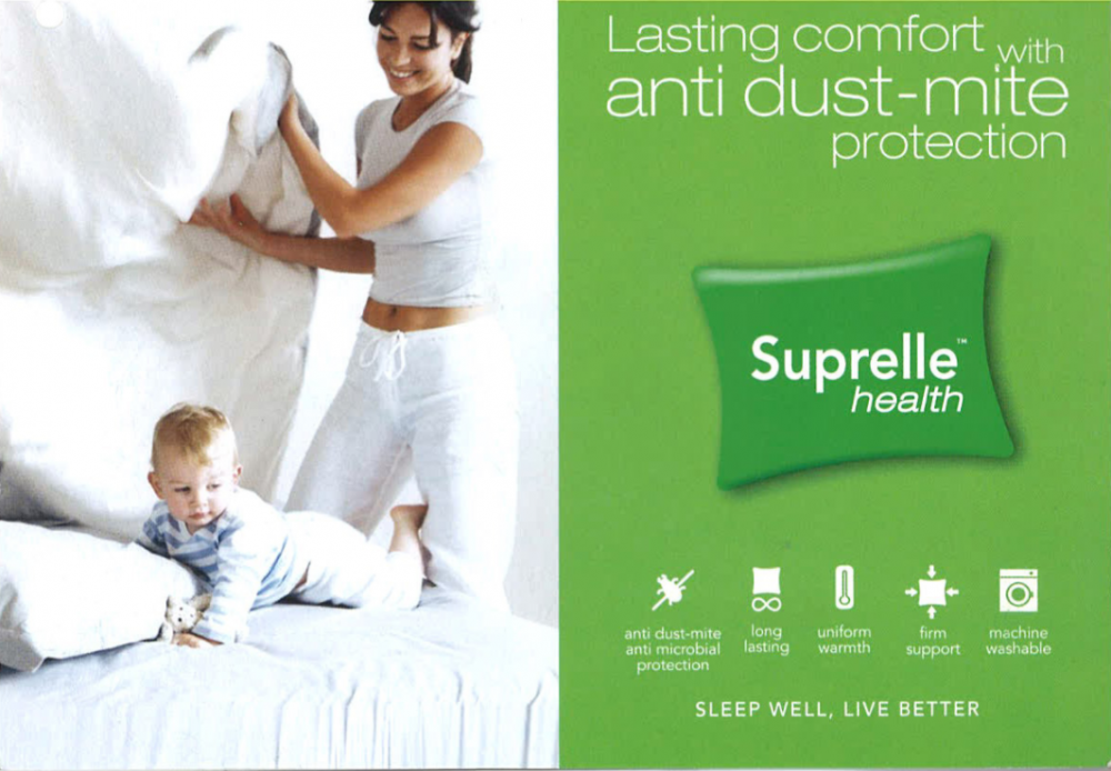 ผ้านวมป้องกันแบคทีเรีย Suprelle™ เพื่อสุขภาพ คุณภาพสูง ผ้านวมป้องกัน ...