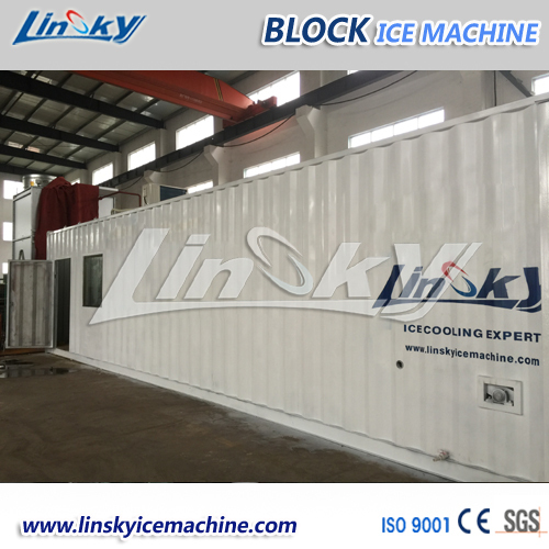 Mobile Movable Containerized Block Ice Machine, High Quality Mobile ...
