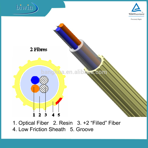 Microduct 2 Core Singlemode Fiber Optic Cable, High Quality Microduct 2 ...