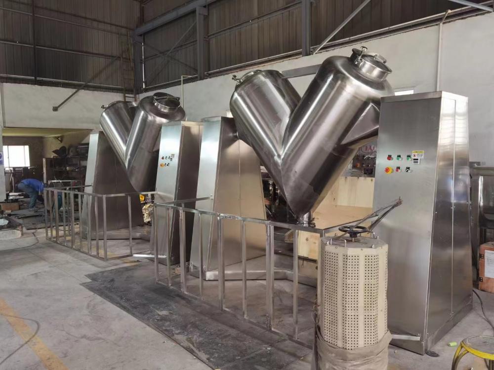 V Type Dry Powder Blender Mixer, High Quality V Type Dry Powder Blender ...