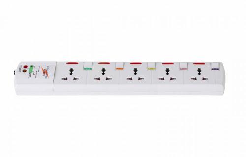 5 Individual Switch Universal Extension Outlet, High Quality 5 ...