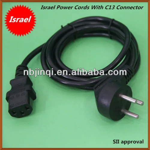 Israel Power Cords With C13 Connector (sii Approved), High Quality ...