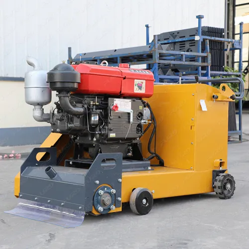 Walk-behind Gasoline Type Small Concrete Road Milling Machine Milling ...