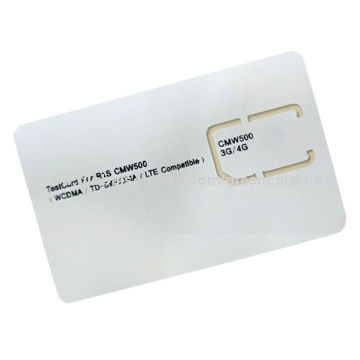 3g 4g Test Sim Card Test Card For R&s Cmw500 Wcdma/td-swcdma/lte ...