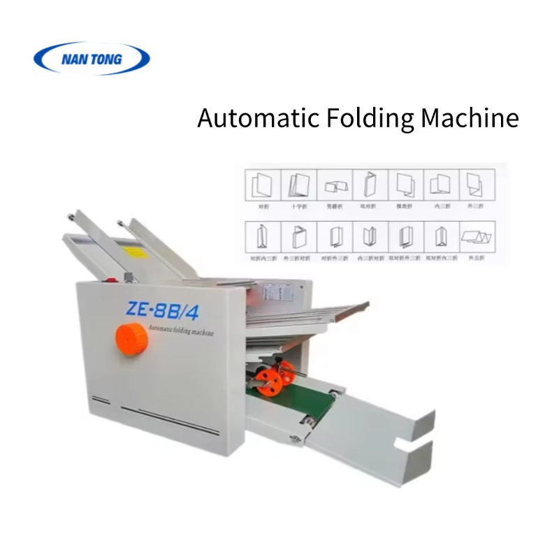 A4 Paper Folding Machine For Automatic Multiple Folded Leaflet Booklets ...