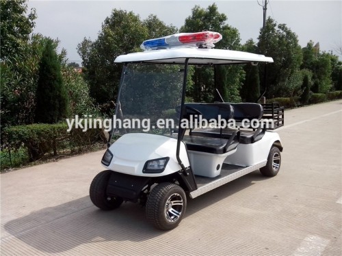 4 Seats Gas Powered Cop Golf Cart With Cargo Box, High Quality 4 Seats ...