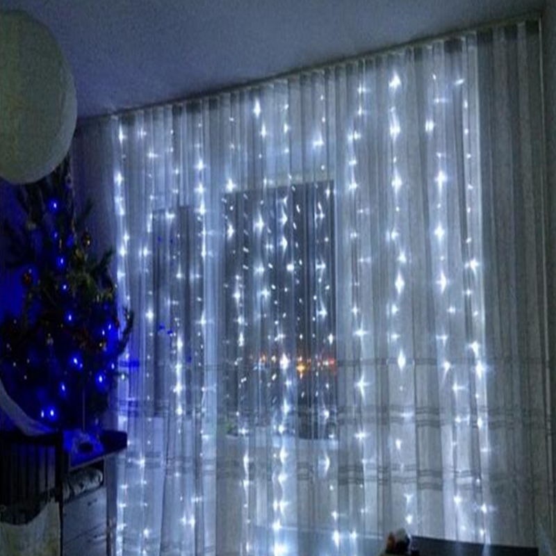 3x3m Led Icicle Led ม่าน Fairy String Light คุณภาพสูง 3x3m Led Icicle ...