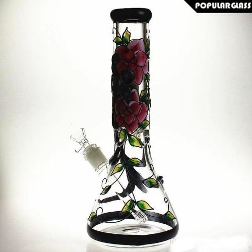 Glass Beaker Bongs With Monstrous Hand Painting Pattern, High Quality ...