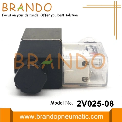 중국 2V025-08 2 웨이 2 위치 공압 솔레노이드 밸브 제조업체