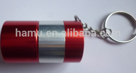 Red Mini Aluminum Flashlights With King Chain, High Quality Red Mini ...