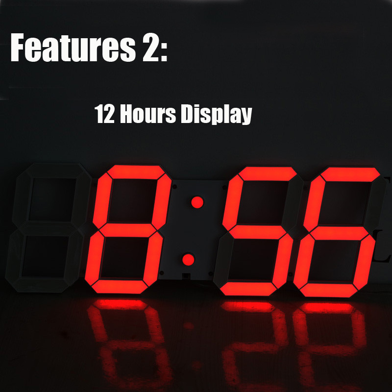 Large Display Led Wall Clock With Remote Control Countdown/up Timer ...