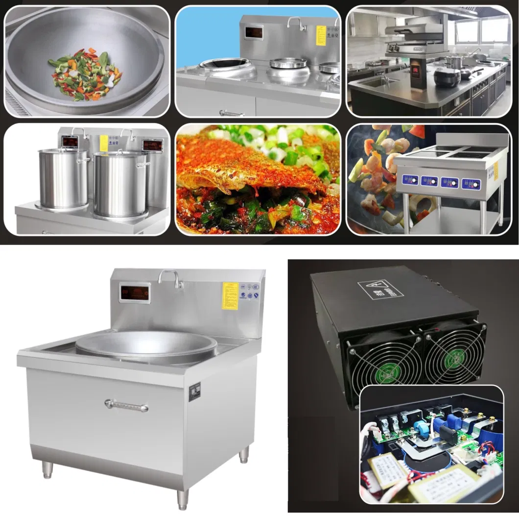 Electromagnetic One-head One-tailed Small Wok Furnace Commercial ...