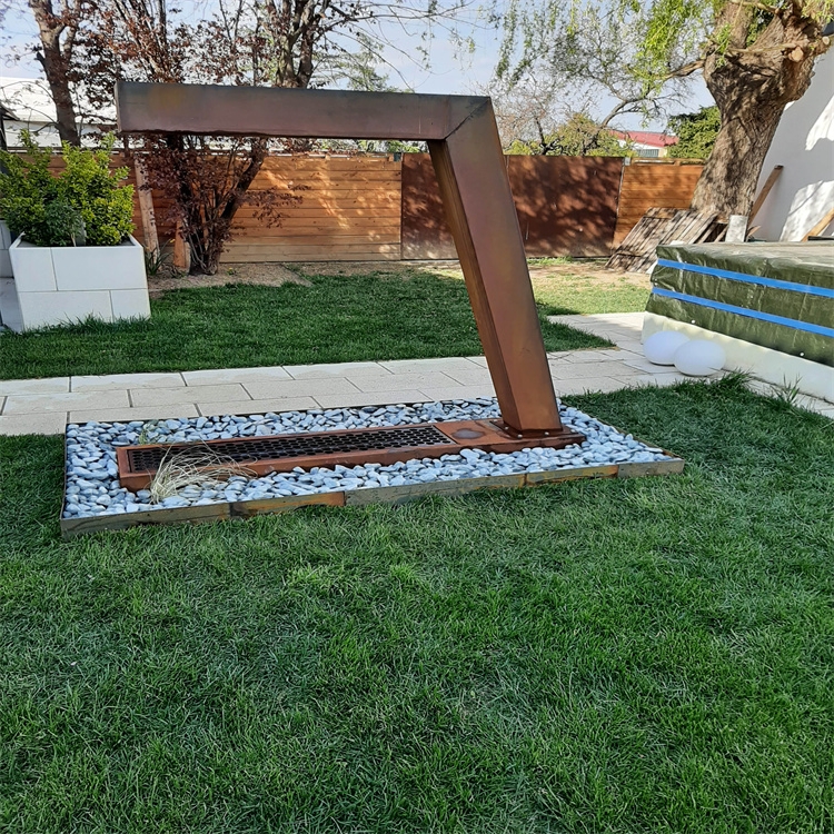 Garden Pool Cascading Corten Steel Water Feature, High Quality Garden ...