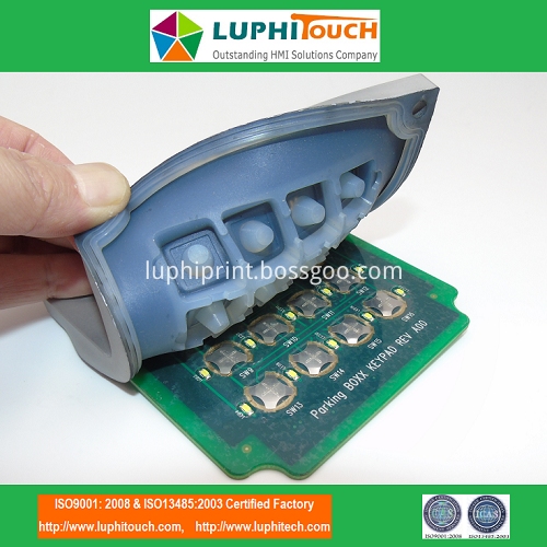Silicone Rubber Keypad Wraping Boarder Integrated Assembly, High ...