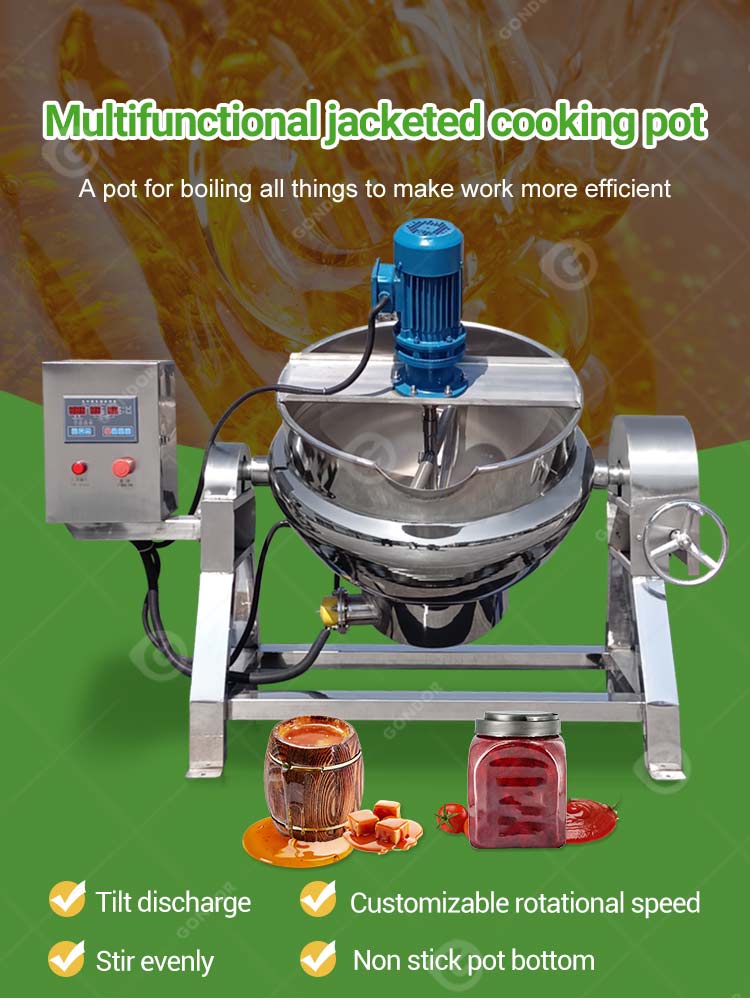 Sugar Caramel Jam Cooker With Tilt Agitator And Steam Jacket, High ...