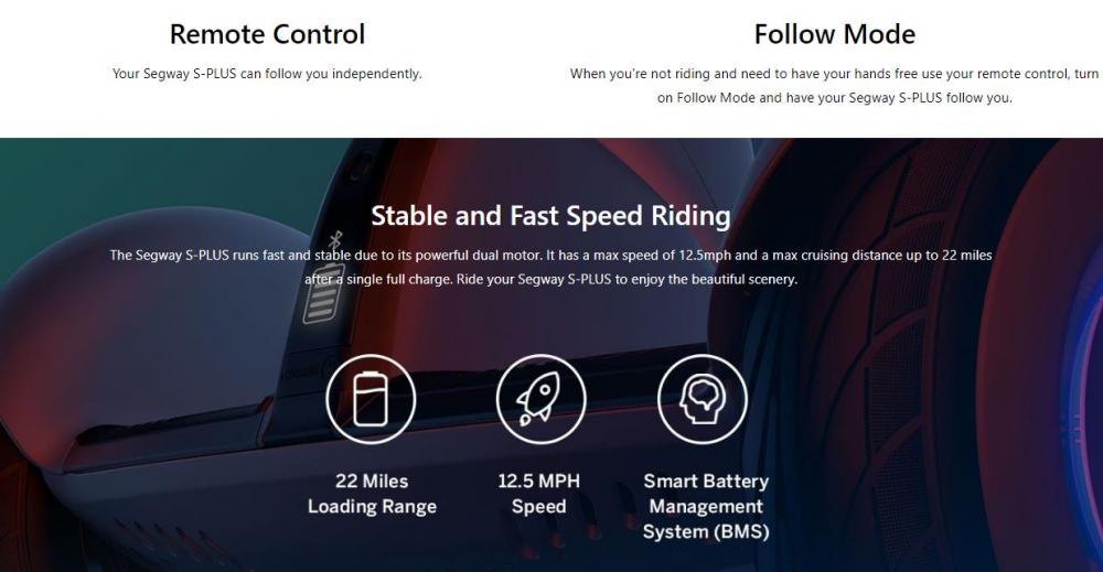 Segway Ninebot S Plus 자체 균형 전기 스쿠터, Bossgoo.com의 고품질 Segway Ninebot S ...