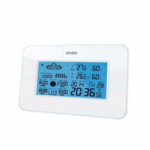 Sharp Atomic Weather Station With Thermo-hydrometer, Barometer ... Sharp Atomic Weather Station With Thermo-hydrometer, Barometer ...