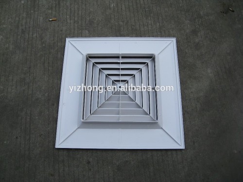 Abs 4 Way Air Grille Square Ceiling Diffuser For Ventilation, High ...