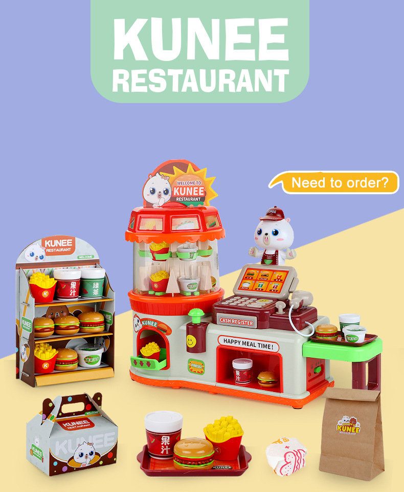 Simulation Supermarket Checkout Counter Toys For Girl Pretend Play ...