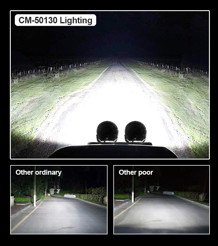 12v 24v 4x4 Offroad Round Laser Drive Light 140w Spot Work Light 9 Inch ...