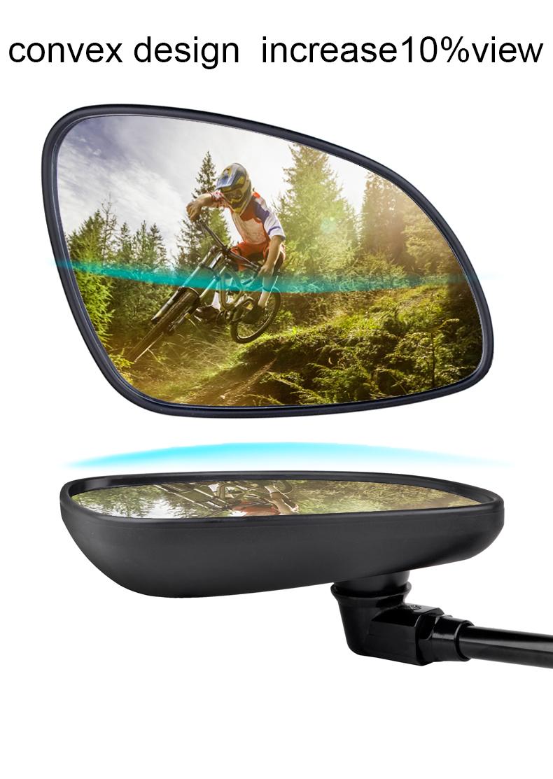 Easydo Glass Bike Side Mirror - Universal Stainless Steel Bicycle ...