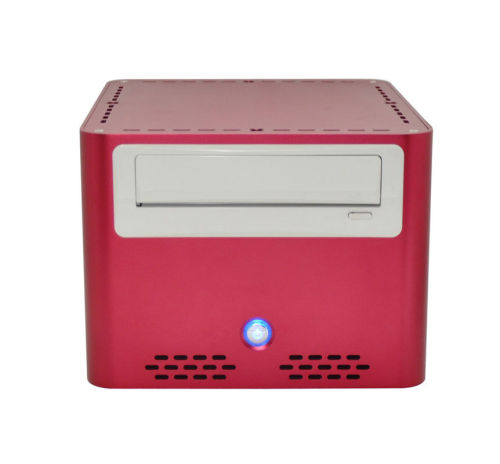 3.5mm Aluminum Itx Computer Case Red , Small Computer Cases, High ...