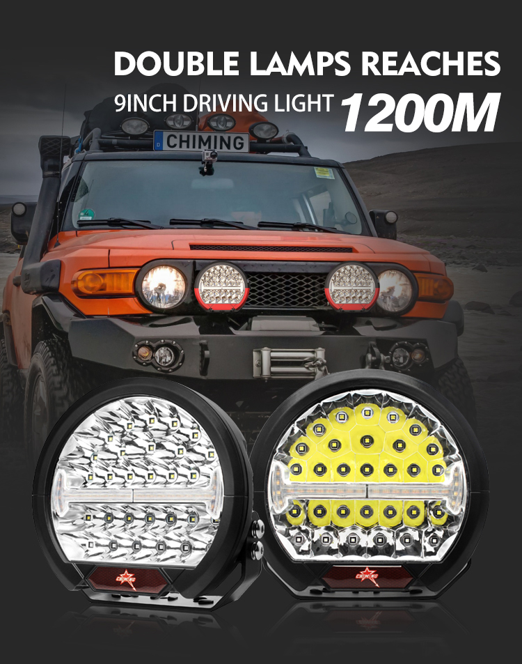 12v 24v 4x4 Offroad Round Laser Drive Light 140w Spot Work Light 9 Inch ...