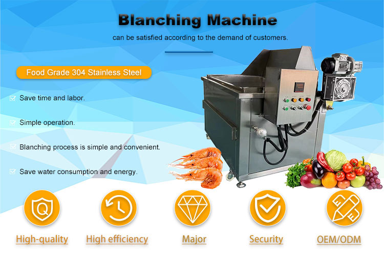 Industrial 100kg Food Blancher For Seafood And Vegetables, High Quality ...