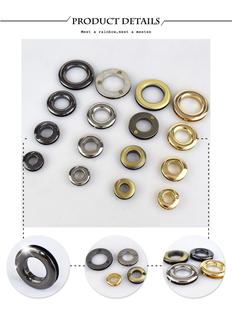 4/8pcs Metal O D Ring Eyelets Screw Buckles For Bag Belt Strap Dog ...