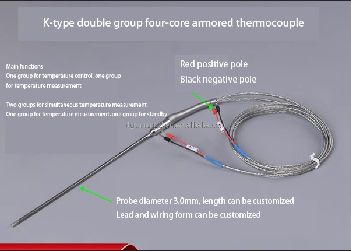 Pt100 Thermal Resistance & K-type Thermocouple Connector, High Quality ...