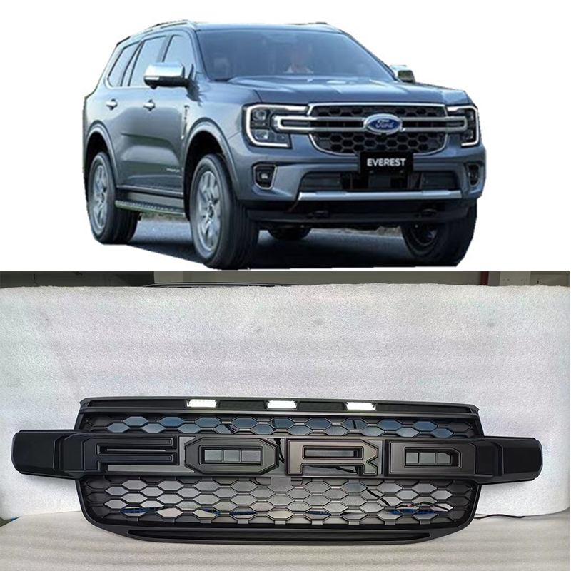 Auto Front Bumper Grill With Led For Ford Everest, High Quality Auto ...