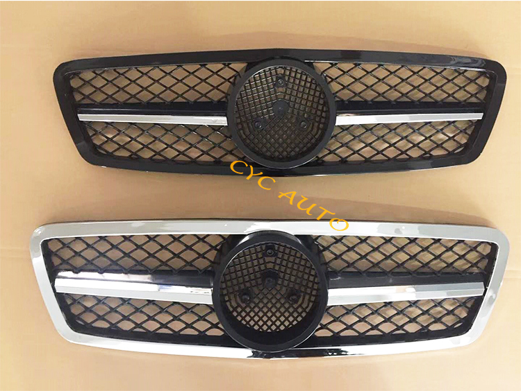 Amg Style Front Bumper Grille For Mercedes Benz C Class W203 (2002-2007 ...