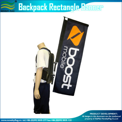 Backpack Flying Rectangular Banner, High Quality Backpack Flying ...