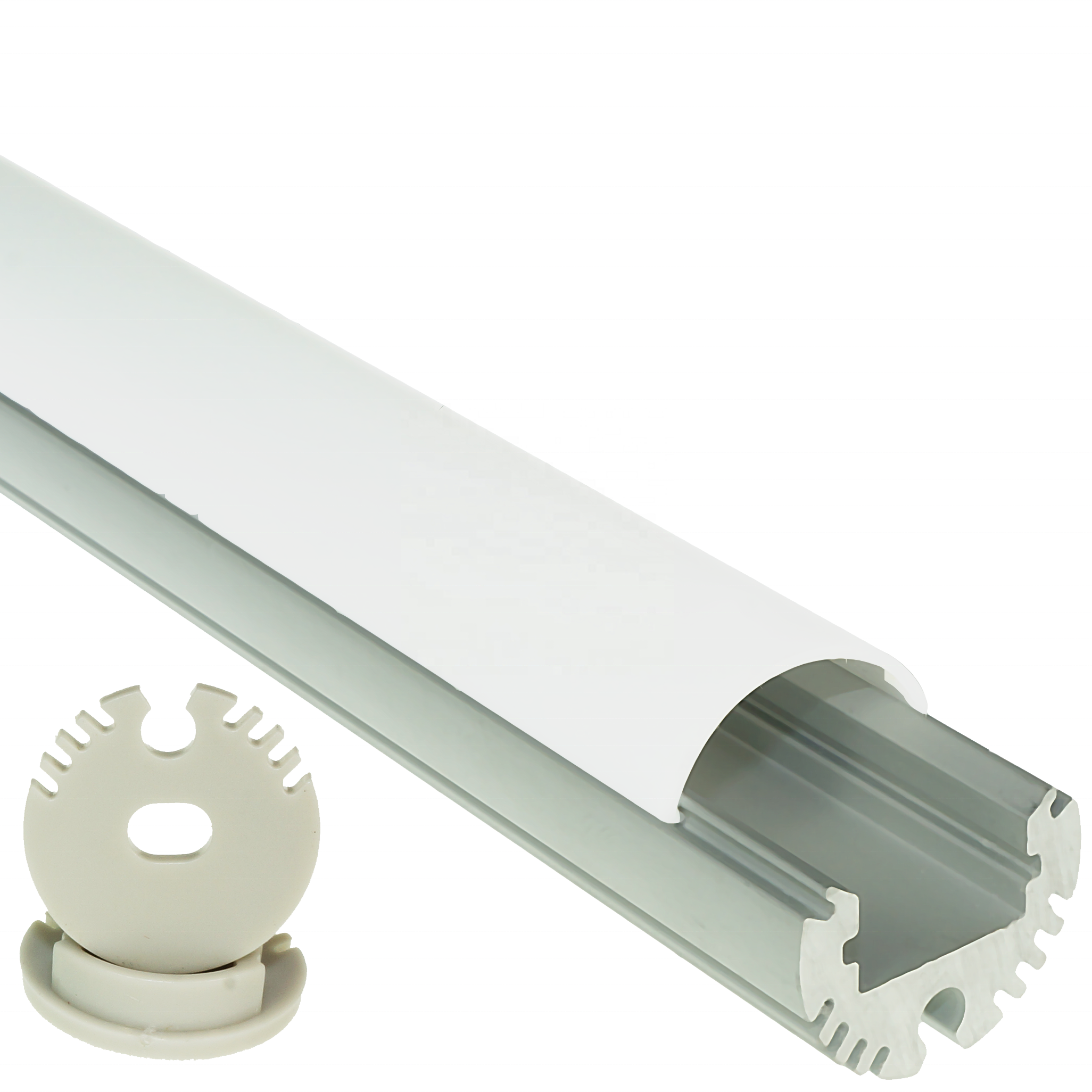 20mm Round Aluminium Led Profile For Exhibition Booth - Surface Mounted ...