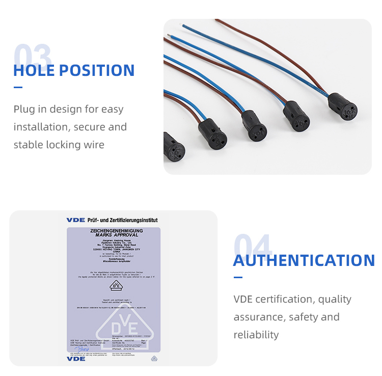 Pps Plastic Lamp Bases 24v 5a G4 Bulb With Fep Wire, High Quality Pps ...