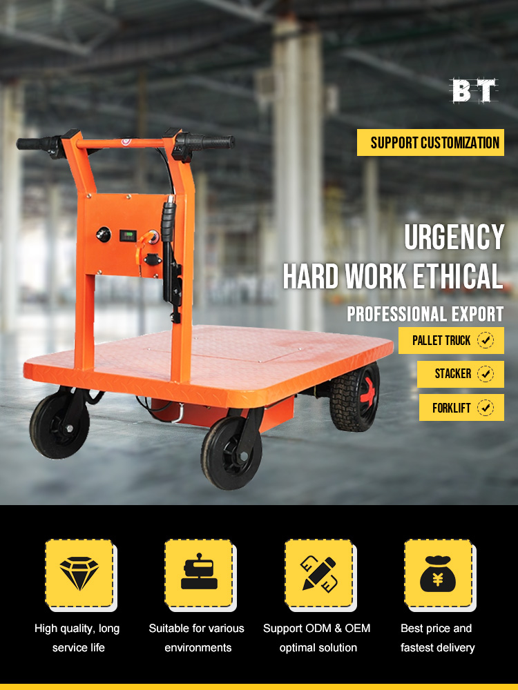 Baot Electric Trolley 500kg Load Capacity Battery Powered Transport For ...
