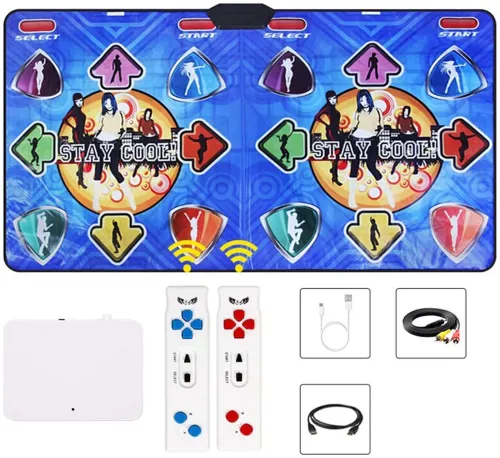 Double User Video Arcade Dance Gaming Mats Non-slip Dancing Step Dance ...