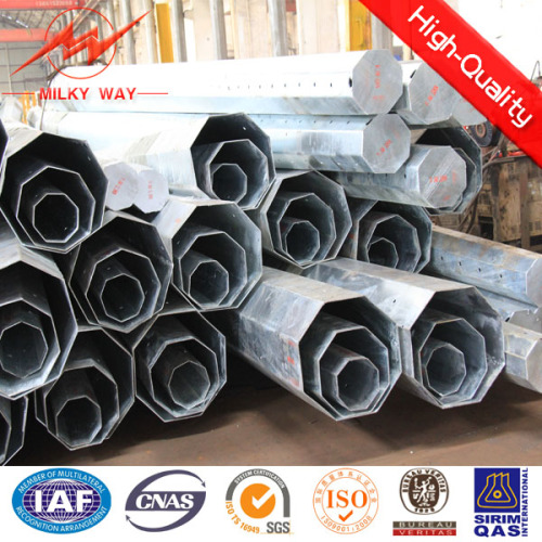 11m Galvanized Iron Electric Steel Pole Design, High Quality 11m ...