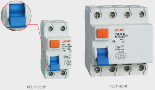 Din Rail Fixed Residual Current Circuit Breaker / Rccb Switch For ...
