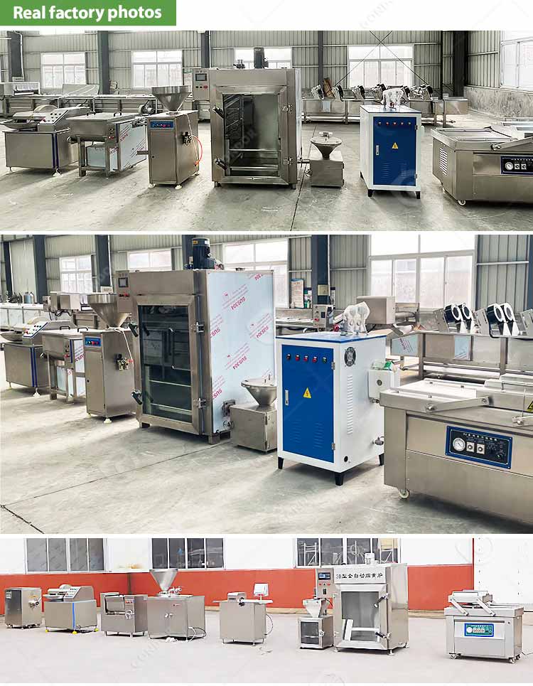 Automatic Chorizo Stuffing Machine And Smoked Sausage Production Line ...