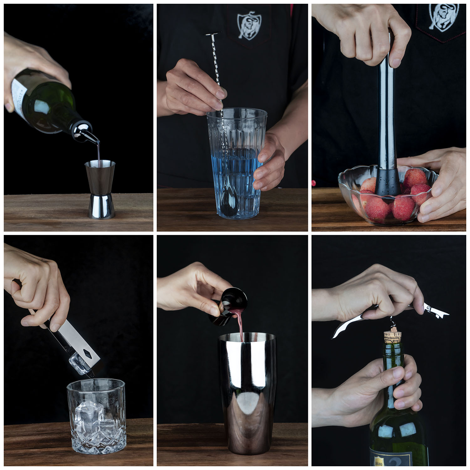 Cocktail Kit Bar Tools Set For Drink Mixer, High Quality Cocktail Kit ...