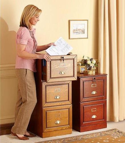 Wooden Oak Locking 2 Drawer File Cabinet, High Quality Wooden Oak ...