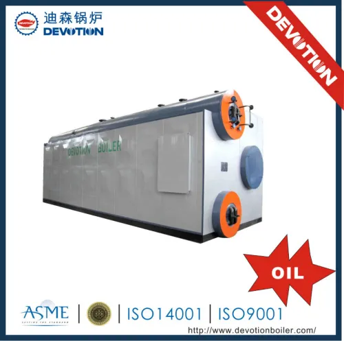 D Type Water Tube Diesel Oil Fuel Steam Boiler 25ton/h, High Quality D ...