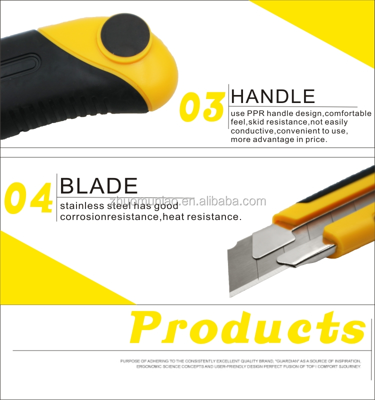 25mm Blade Big Utility Cutter Knife With Screw Pusher, High Quality ...
