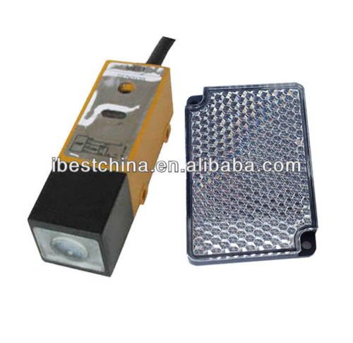 Ibest Square Retro Reflective Photo Switch Sensor, Infared Light Photo ...