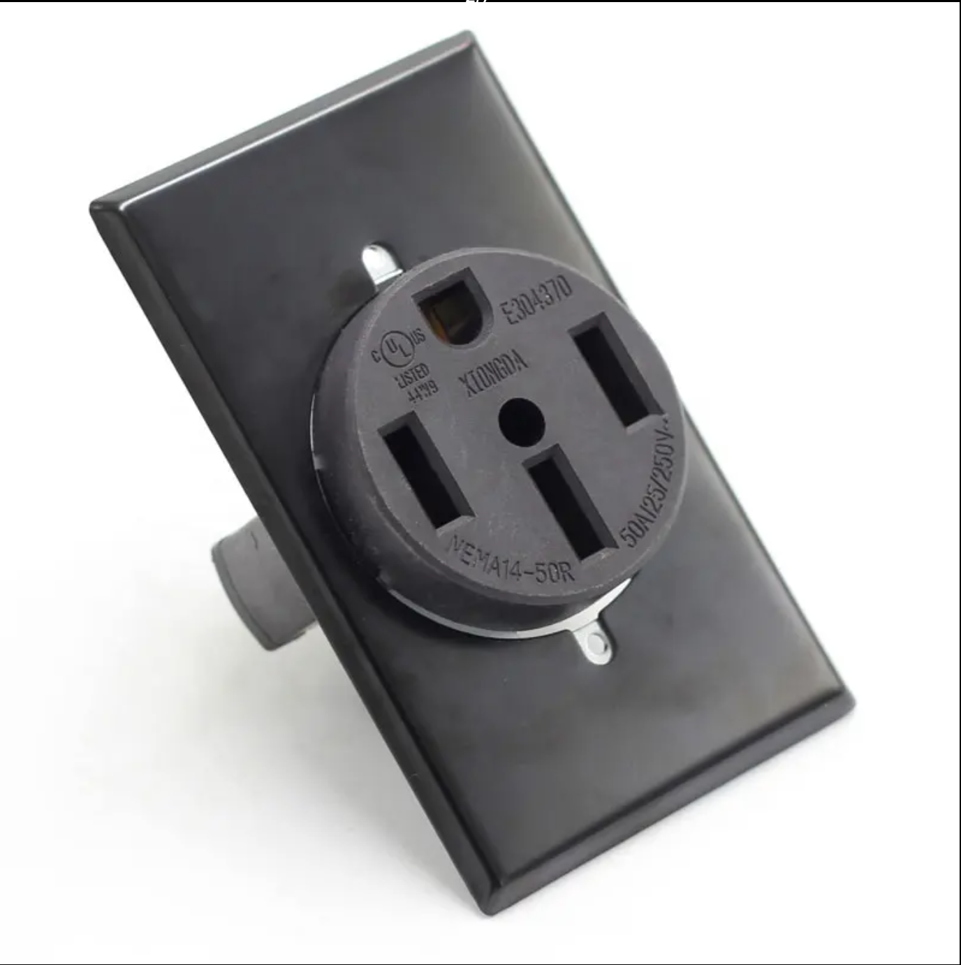 3 Pole 4 Wire Nema 14-50r Flush Mount Power Receptacle 50a 250v, High ...
