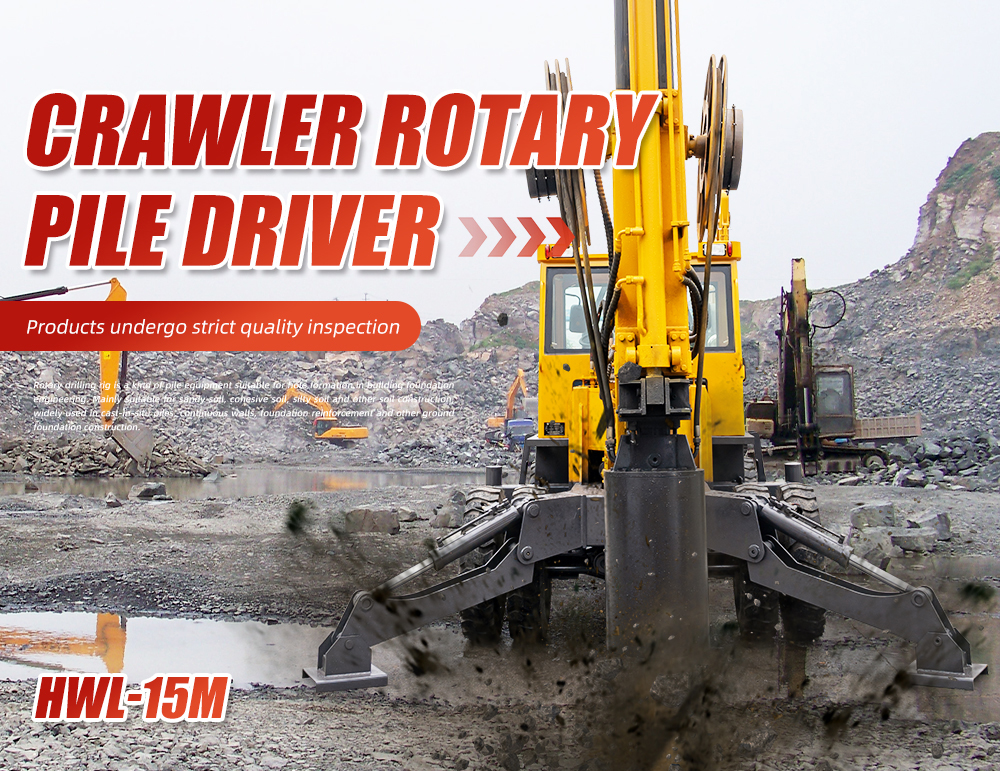 Rotary Piling Rig With Boring Machine For Foundation And Civil ...