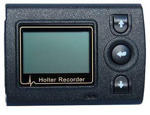 Portable Holter Ecg Black Recorder With Lcd , Holter Heart, High ...