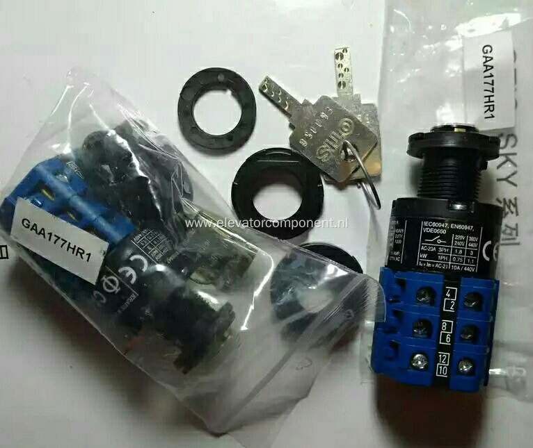 GAA177HR1 CA4 Key Switch for Otis 506 Escalators
