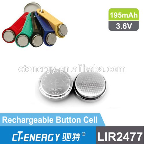 Li-ion Rechargeable Key Battery Lir2477, High Quality Li-ion ...